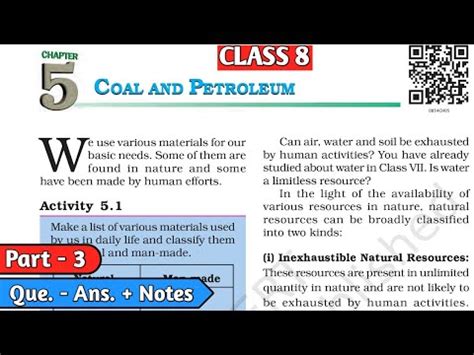 Class 8 Science Chapter 5 Coal And Petroleum Explanation Part 3