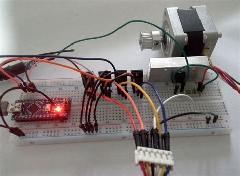 Unipolar Stepper Motors Arduino Code And Driver One Transistor