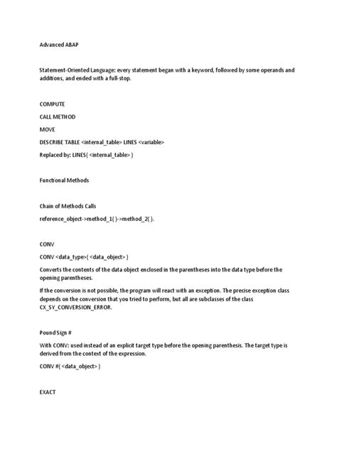 advanced abap pdf database index class computer programming