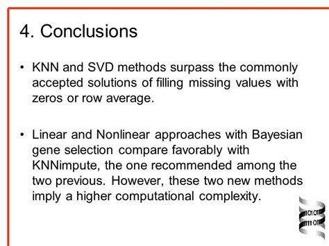 missing value estimation methods for dna microarrays ppt video online download