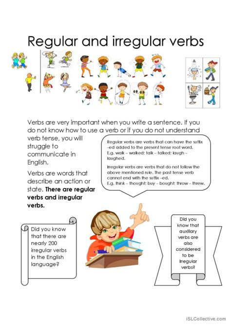 Grammar Guide Regular And Irregula English ESL Worksheets Pdf Doc