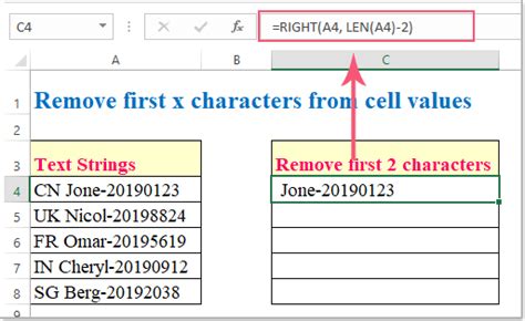 Remove First Characters From Excel 187 Template Haven Riset