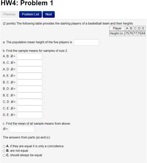 solved hw4 problem 1 previous problem list next 2 points