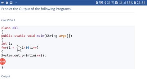Output Question Answers Of Iterative Constructs YouTube
