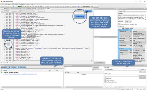 large xml file editor and validator