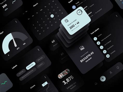 Dark Ui Elements Dropdowns Calendar Artofit