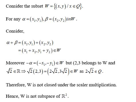 answered give an example of a nonempty subset w… bartleby