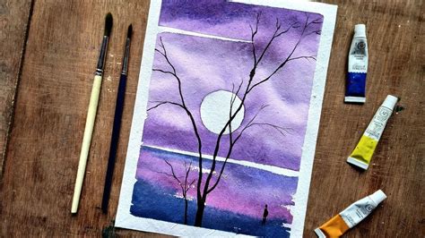 Easy Watercolor Painting Tutorial For Beginners Step By Step YouTube