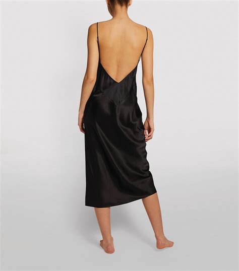 Olivia Von Halle Silk Issa Slip Dress Harrods Us