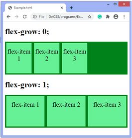 Css Flex Grow