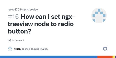 How Can I Set Ngx Treeview Node To Radio Button Issue 16