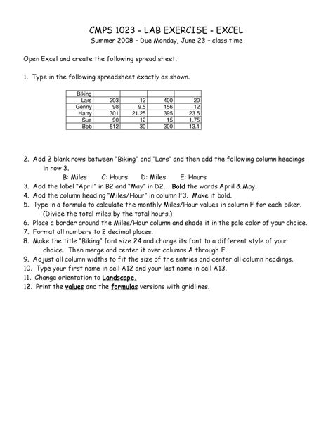 12 questions in lab exercise computing for science majors cmps 1023 docsity
