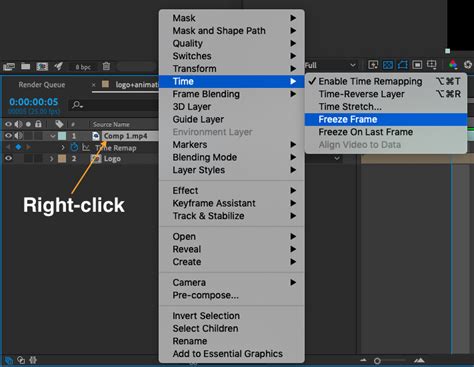 How To Freeze Frame In After Effects Aejuice