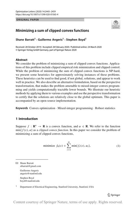 minimizing a sum of clipped convex functions