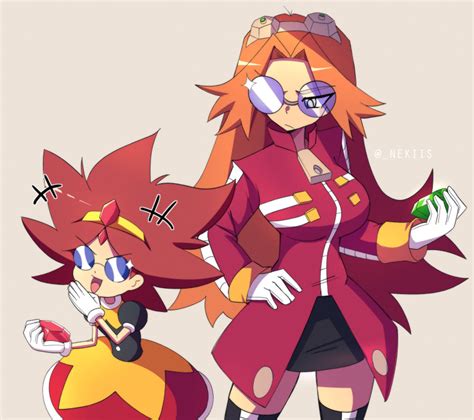 Safebooru 2girls D Absurdres Black Skirt Breasts Brown Hair Chaos Emerald Closed Mouth Coat