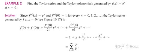 taylor and maclaurin series 泰勒级数和麦克劳林级数的基本概念 知乎