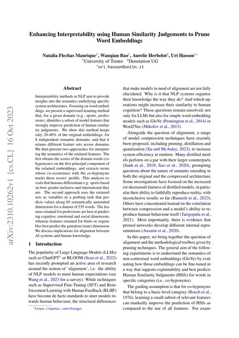 pdf enhancing interpretability using human similarity judgements to prune word embeddings