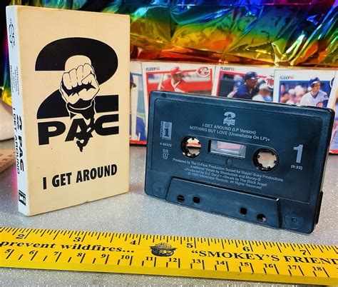 Vintage I Get Around Tupac Shakur 2pac Cassette Tape 1993 Interscope Rare Cstore 765449837241 Ebay