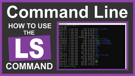 Command Line Tutorial How To Use The Ls Command YouTube