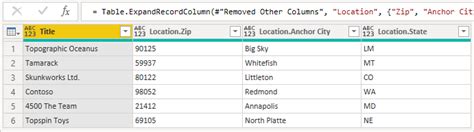 optimize power query when expanding table columns power query microsoft learn