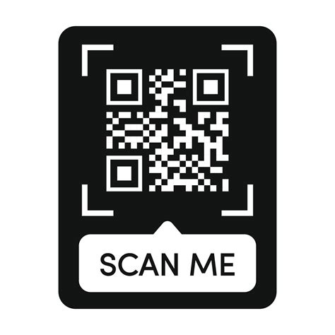 Qr Code Frame Black Color Scan Me Tag 13211813 Vector Art At Vecteezy