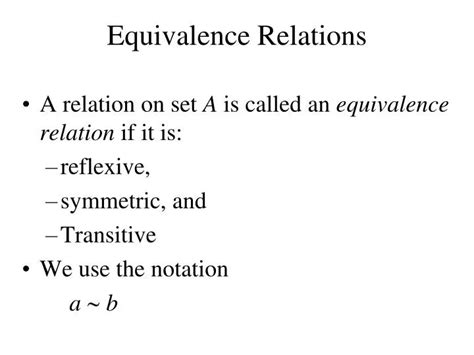 ppt equivalence relations powerpoint presentation free download id 5376612