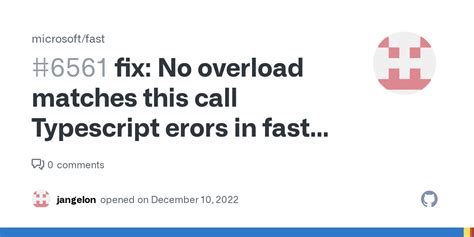 fix no overload matches this call typescript erors in fast react wrapper v0 3 16 0 · issue