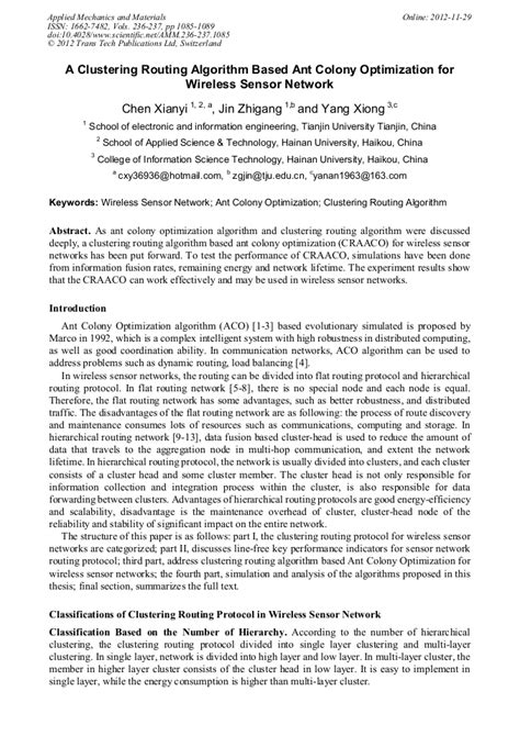 a clustering routing algorithm based ant colony optimization for wireless sensor network