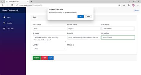 HOW TO EDIT AND UPDATE FORM IN BLAZOR Tutexchange