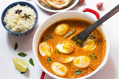 South Indian Style Egg Curry Recipe Kerala Style