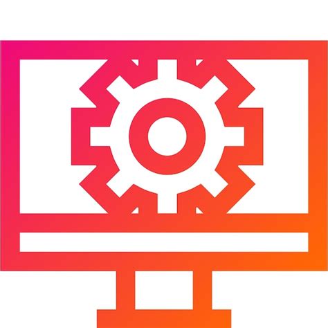 Premium Vector Computer Settings Vector Icon Design Illustration