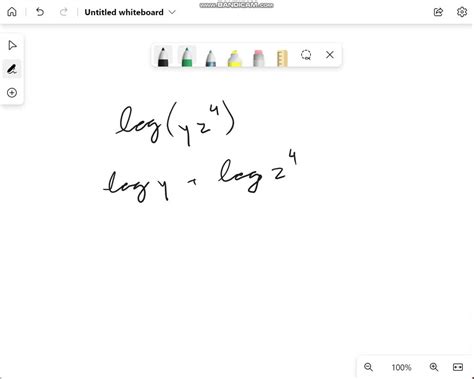 solved use the properties of logarithms to expand log yz each logarithm should involve only one