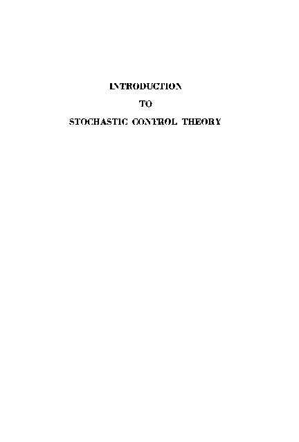 introduction to stochastic control theory dokumen pub