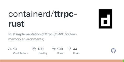 GitHub Containerd Ttrpc Rust Rust Implementation Of Ttrpc GRPC For