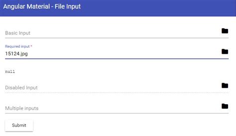 material design file input library for angular angular script