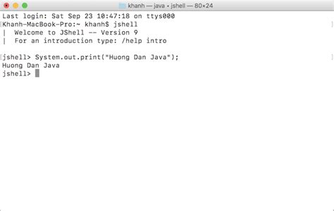 introduce about jshell in java huong dan java