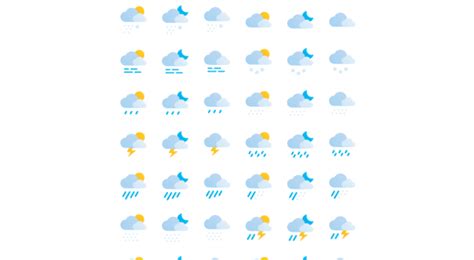 JavaScript SVG Weather Icon Images Browser JSCharting