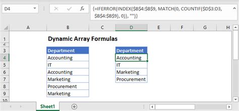 introduction to dynamic array formulas