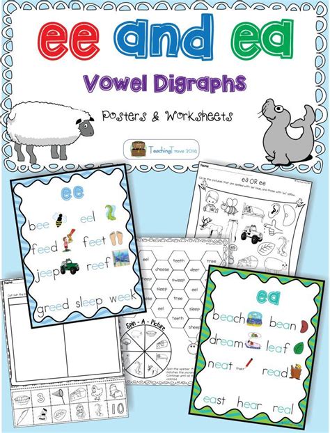 Ee And Ea Vowel Digraphs Are Reinforced In This Pack Perfect For Word