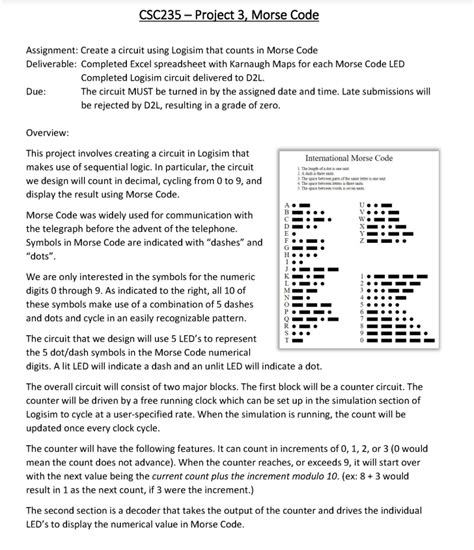 solved csc235 project 3 morse code assignment create a