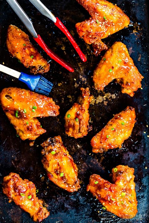 Crispy Oven Baked Bbq Chicken Wings Recipe Sweet And Spicy