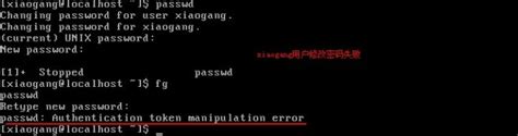 Linux学习笔记之passwd Authentication token manipulation error 错误的解决办法 腾讯云开发者