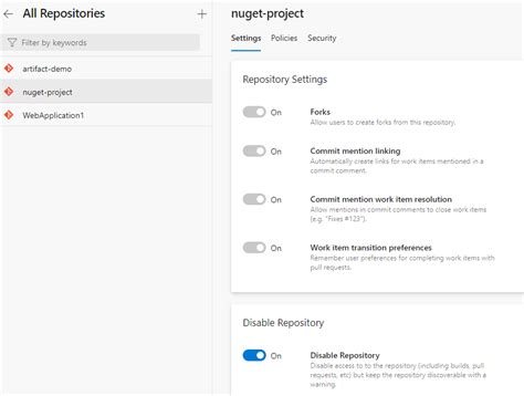 azure devops permission to disable delete branch opti