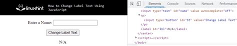 How To Change Label Text Using JavaScript DevsDay Ru