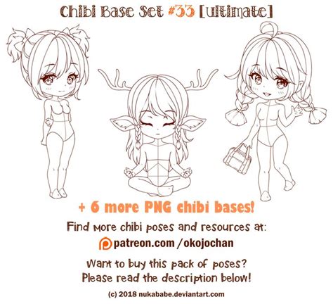 Chibi Pose Reference Ultimate Chibi Base Set 33 By Nukababe On Deviantart Chibi Pose