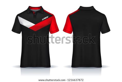 Tshirt Polo Templates Design Uniform Front Stock Vector Royalty Free 1216637872