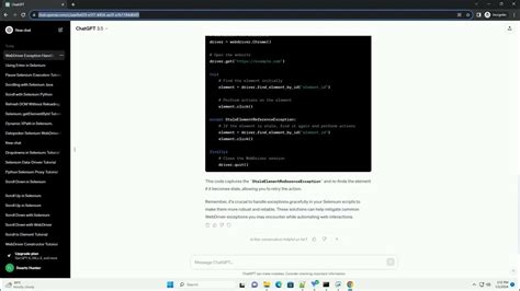 How To Resolve Selenium Webdriver Exception Youtube