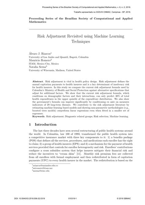 pdf risk adjustment revisited using machine learning techniques
