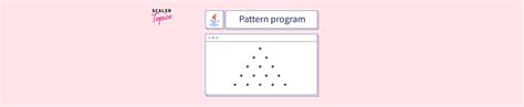 pattern program in java scaler topics