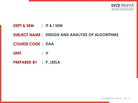 unit v pdf daa unit material 5 th unit ppt ppt